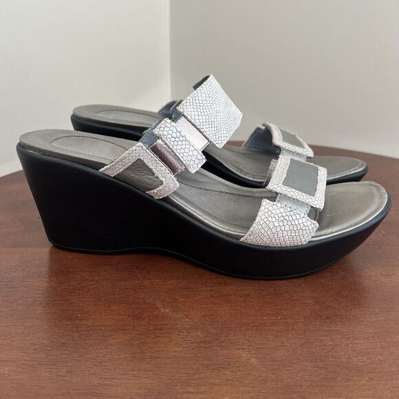 Naot | Shoes | Naot Treasure Faux Snake Leather Platform Slide Wedge ...